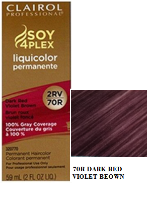 Dark Red Violet Brown Hair Color